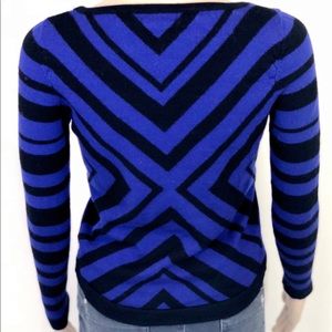 Milly | Sweaters | Milly Chevron Geo Intarsia Merino Wool Sweater ...